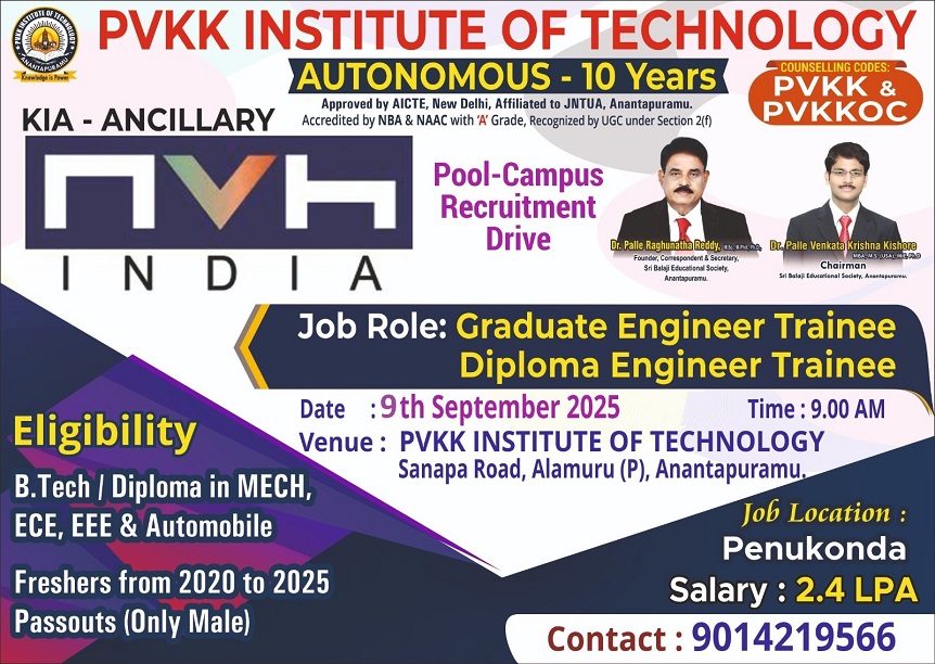 Home - PVKK Institute of Technology
