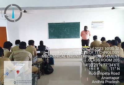 ClassRooms:MECHANICAL - PVKK Institute of Technology