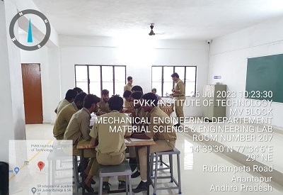 ClassRooms:MECHANICAL - PVKK Institute of Technology